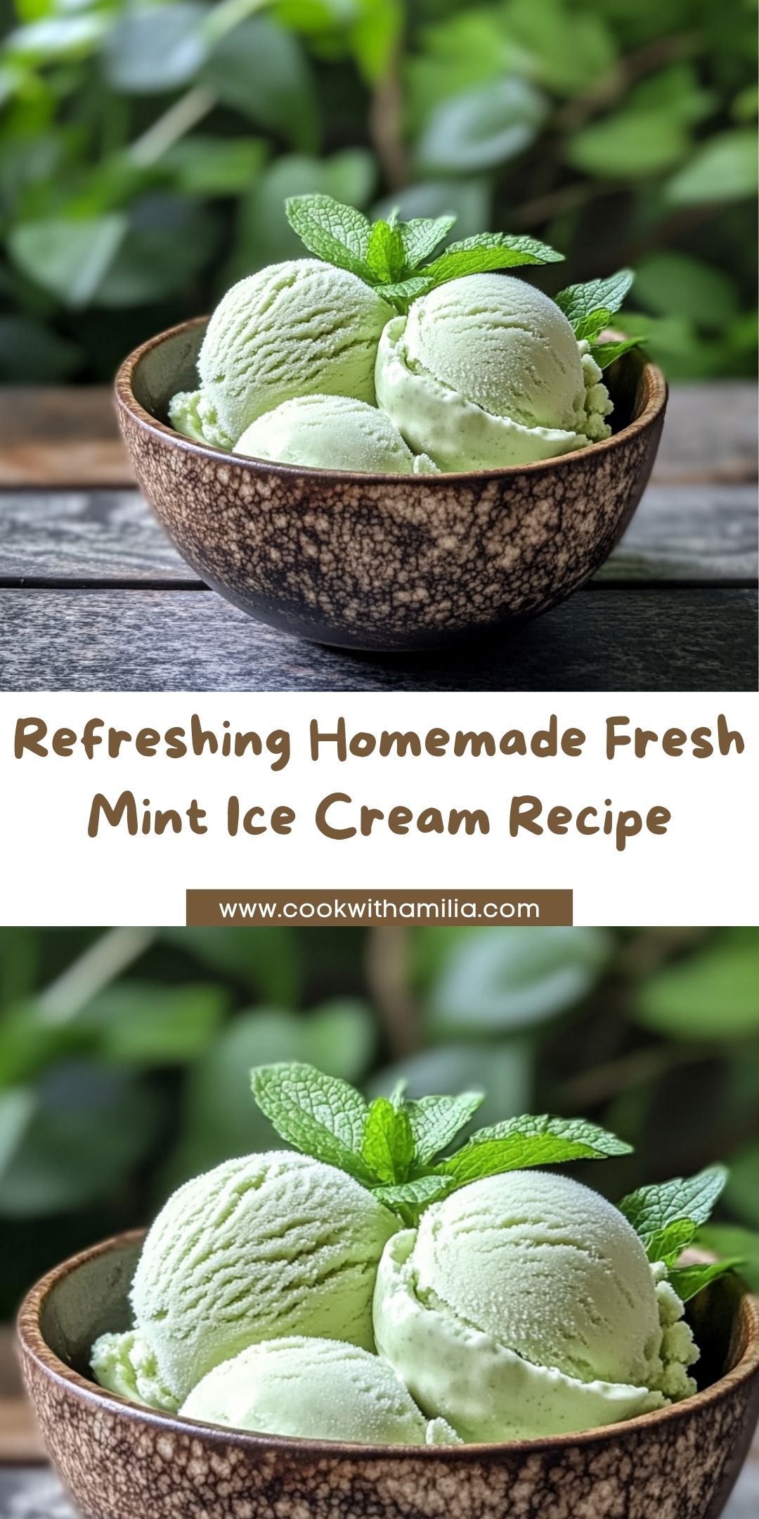 Refreshing Homemade Fresh Mint Ice Cream Recipe