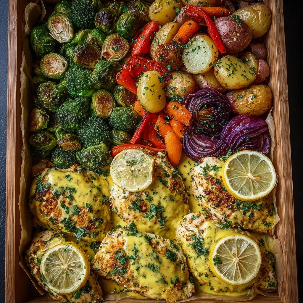 Honey Mustard Chicken with Roasted Veggies – Flavorful & Easy