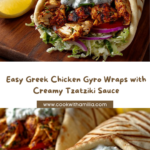 Greek Chicken Gyro Wraps with Tzatziki Yogurt: Savory & Fresh